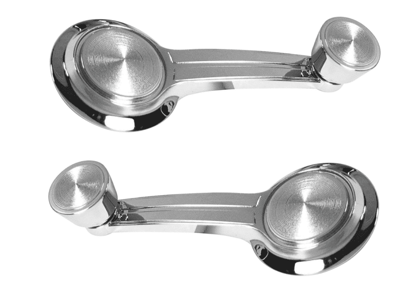 Chrome Inside Window Crank Handle Set 1965-1966 GTO 442 Chevelle Grand ...