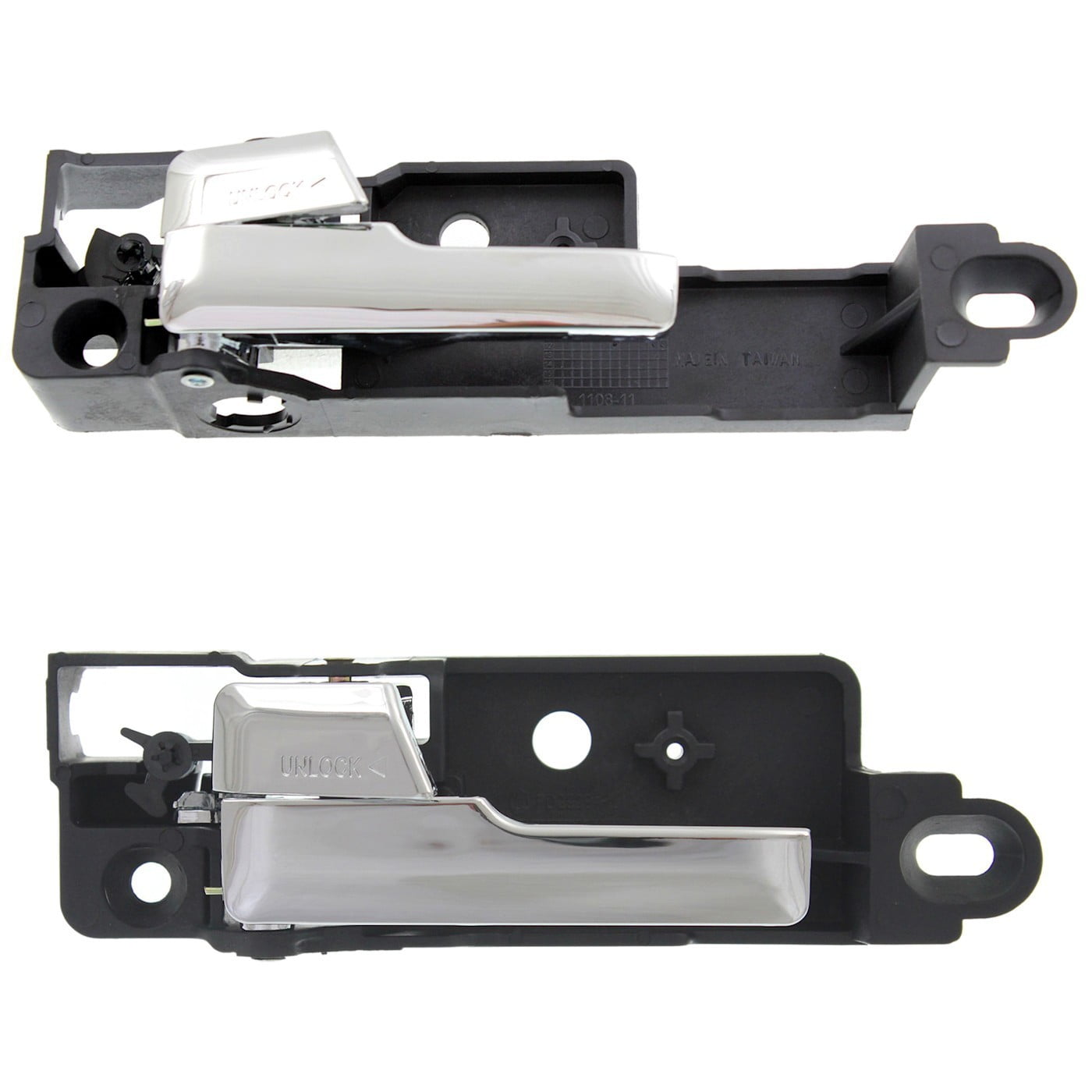 Chrome Interior Door Handle Set of 2 for Sedan Left Front & Rear ...