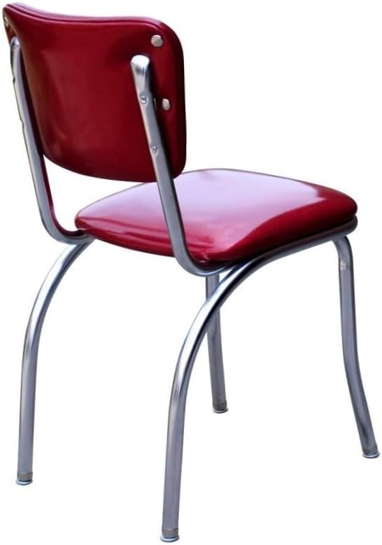 Chrome Kitchen Chair with Pulled Seat Retro - Walmart.com