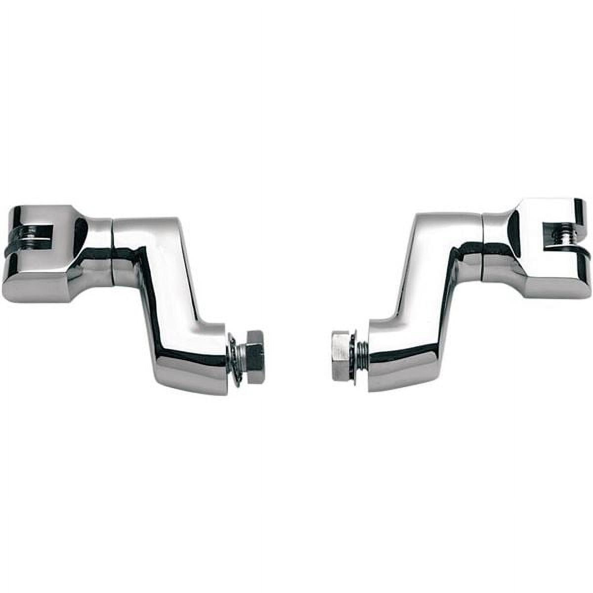 Chrome Kuryakyn Offset Peg Mounts with 1/2"-13 Mounting Bolt - Walmart.com
