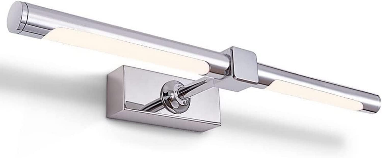 Chrome LED Bathroom Vanity Wall Lighting Modern Metal Strip Wall Lamps Over Mirror Waterproof ...