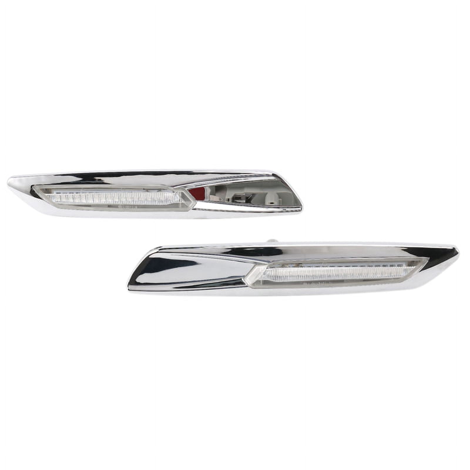 Chrome LED Side Marker Turn Signal Indicator Lights for 3-Series E46 ...