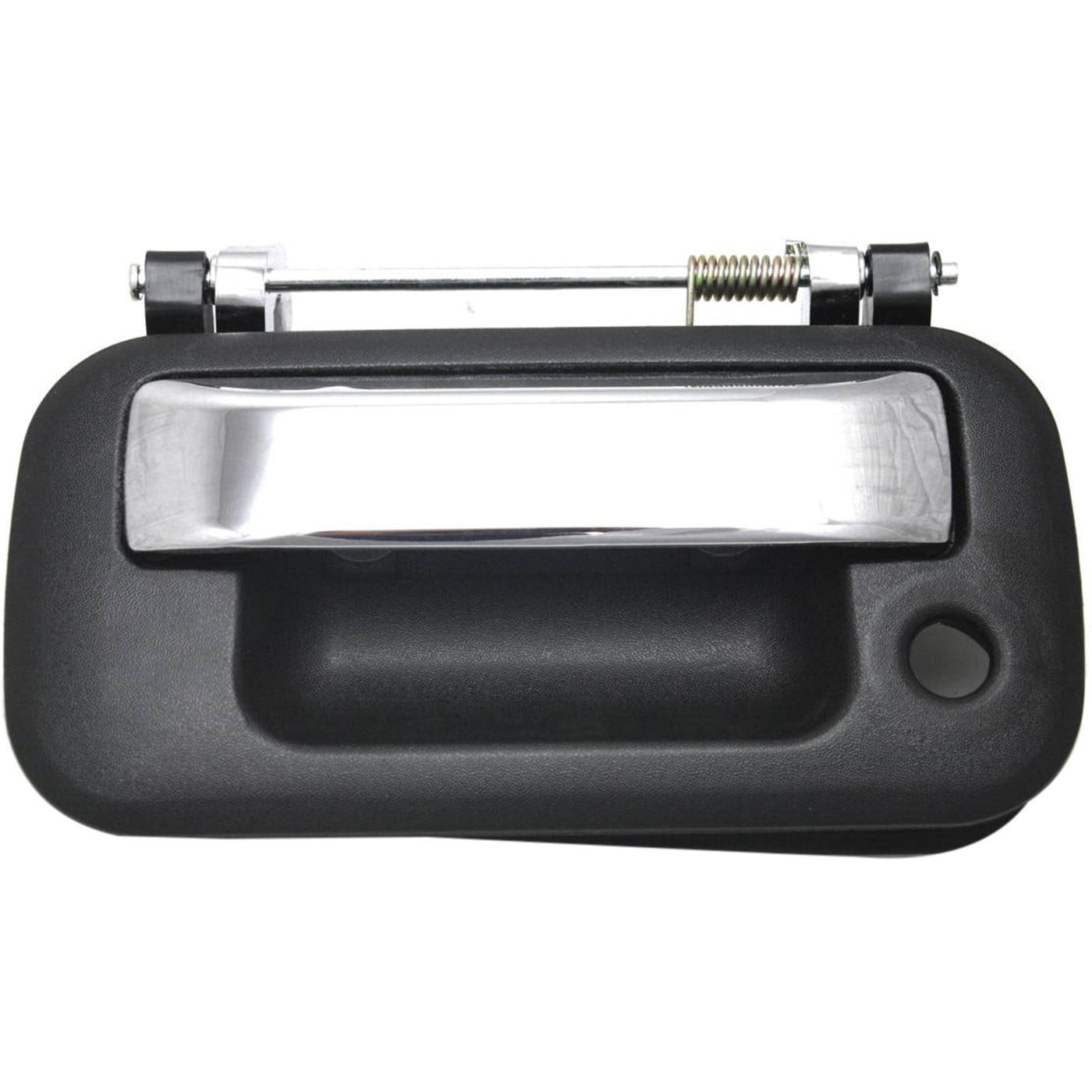 Chrome Lever with Textured Black Bezel Tailgate Handle for 2004-2013 ...