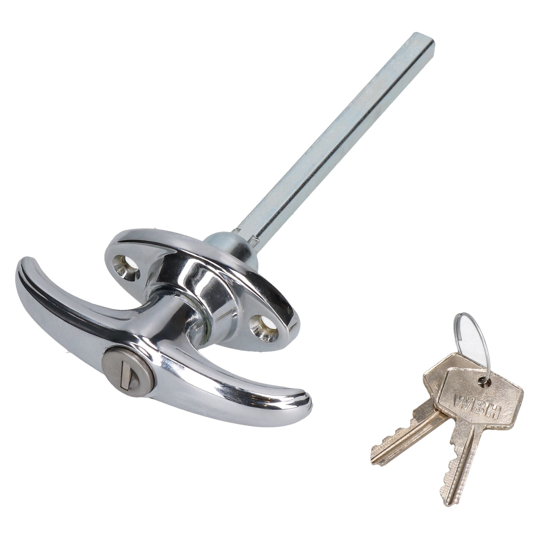 Chrome Locking Tee T Handle Latch Catch Classic Car Trailer Truck ...