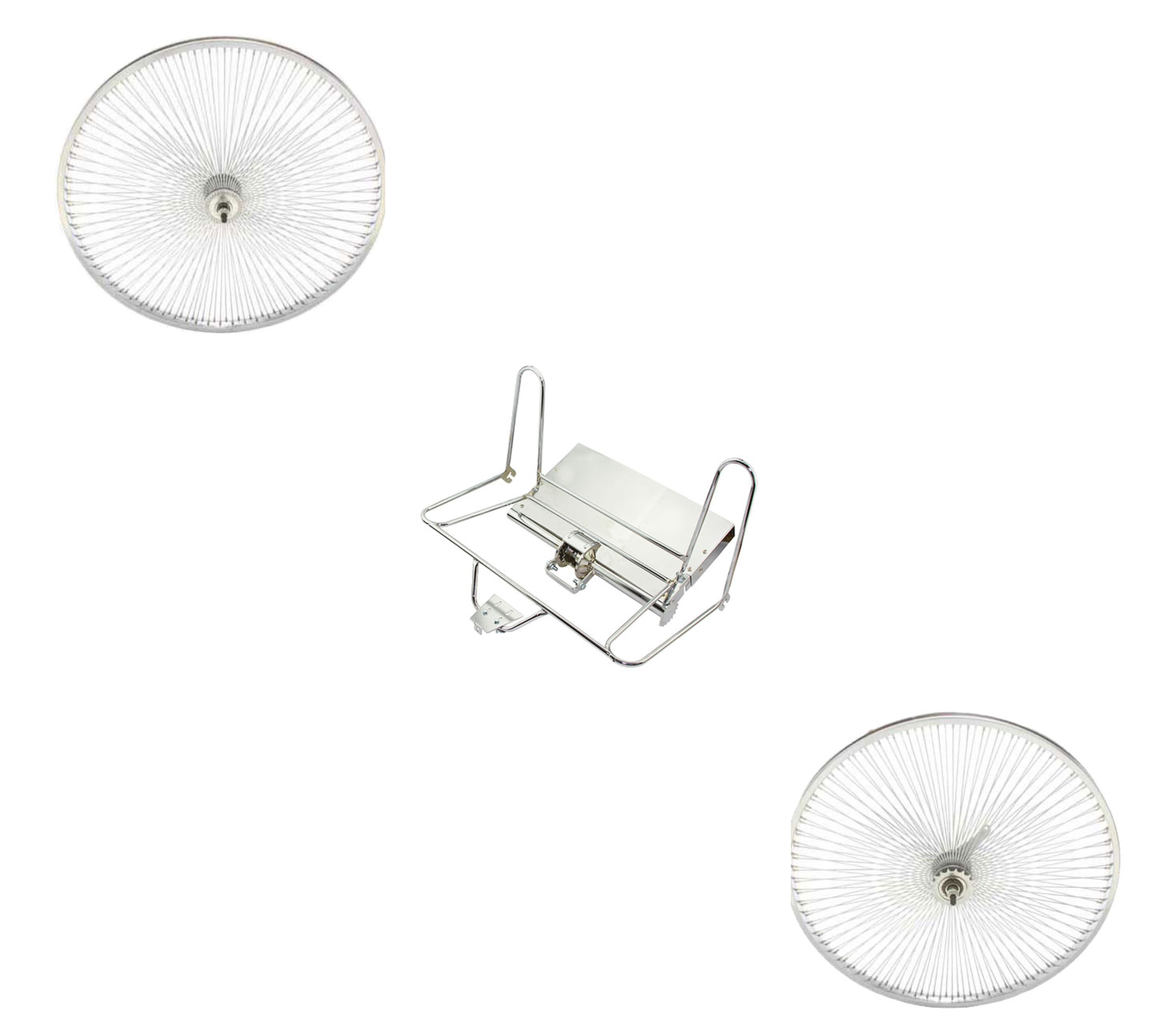 Chrome Lowrider Trike Conversion Kit with plate for 26 inch Bike. Comes ...