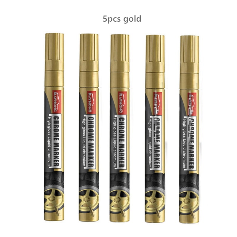 Chrome Marker Pen Car DIY Oily Paint Metallic Tyre Wheel Graffiti Tread ...