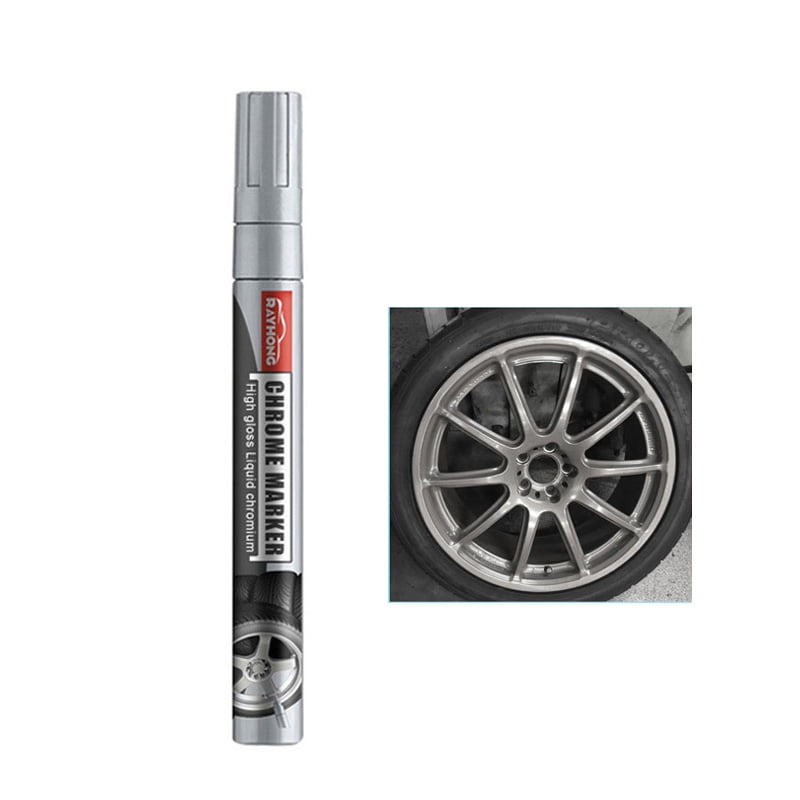 Chrome Marker Pen Car DIY Oily Paint Metallic Tyre Wheel Graffiti Tread ...