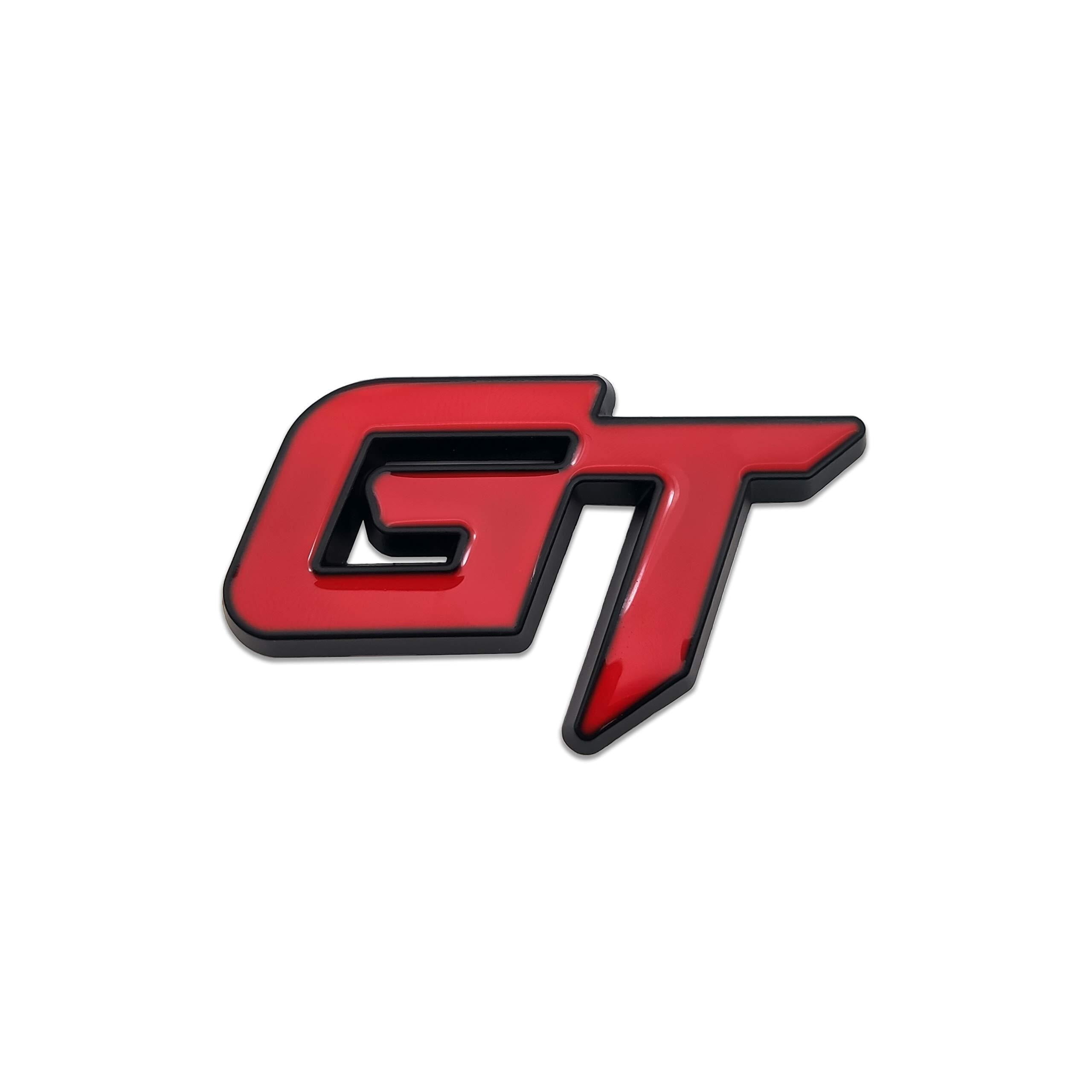 Chrome Metal GT Logo Car Emblem Premium 3D Badge Auto Racing Sport ...
