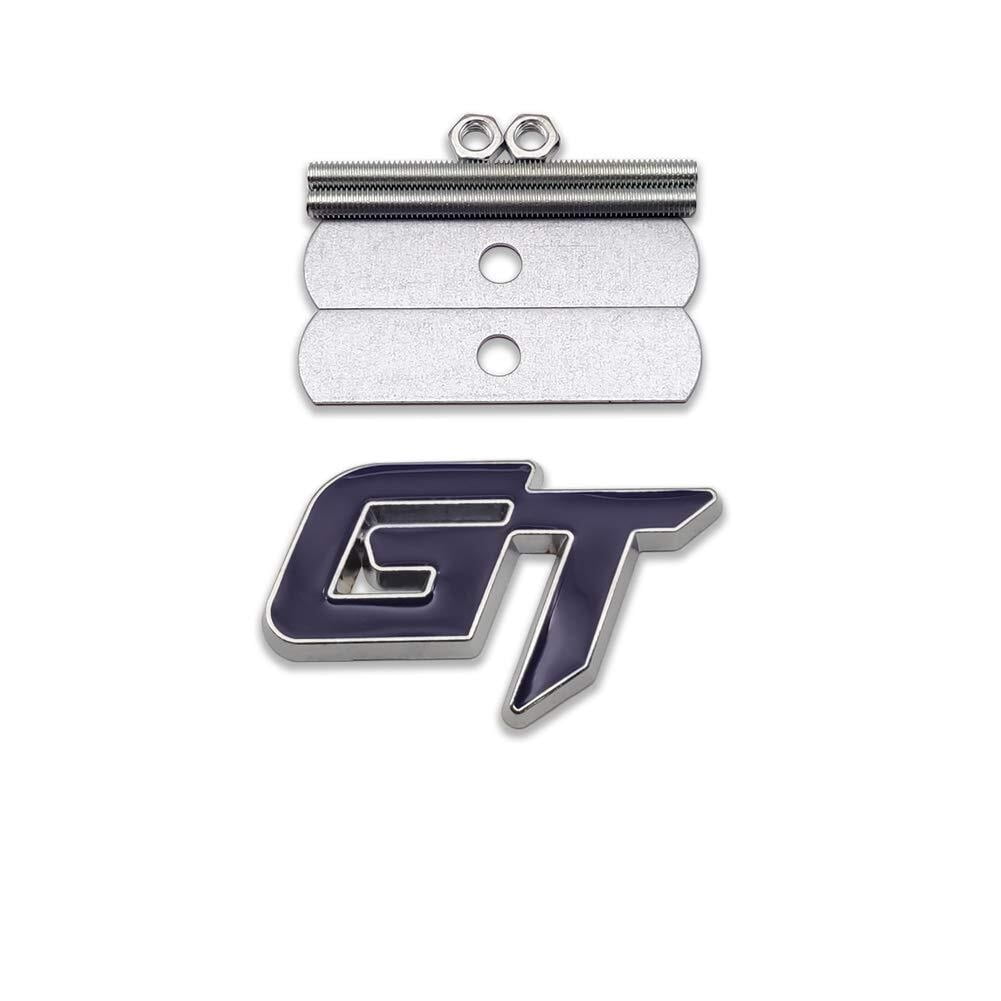 Chrome Metal GT Logo Car Front Grile Emblem Premium 3D Grand Tourer ...