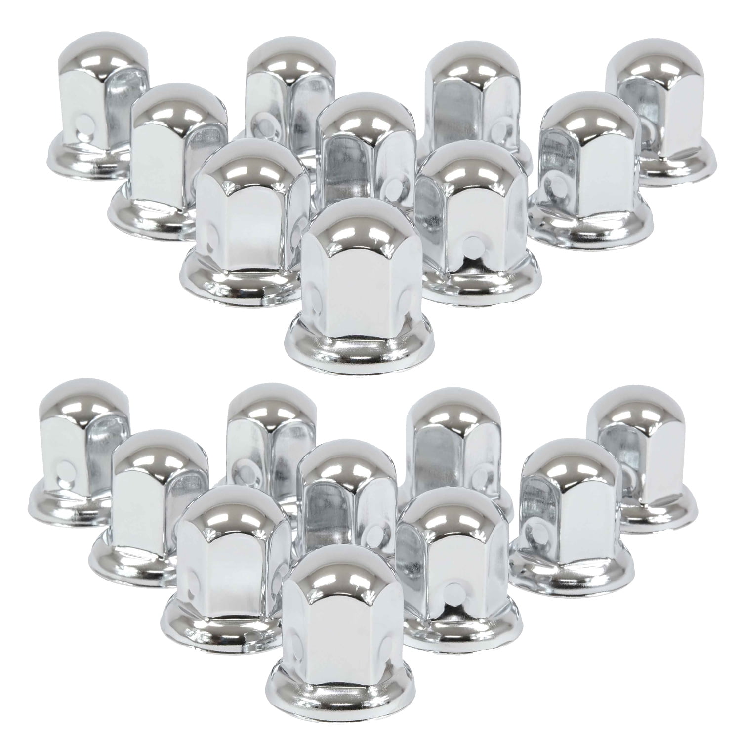 Chrome Metal Lug Nut Covers, 2"(H), fits 33mm, push on (20 Pack ...