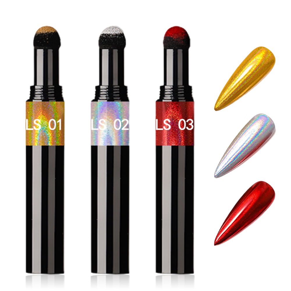 Chrome Mirror Effect Nail Polish Nail powder, suitable for nails, metal ...