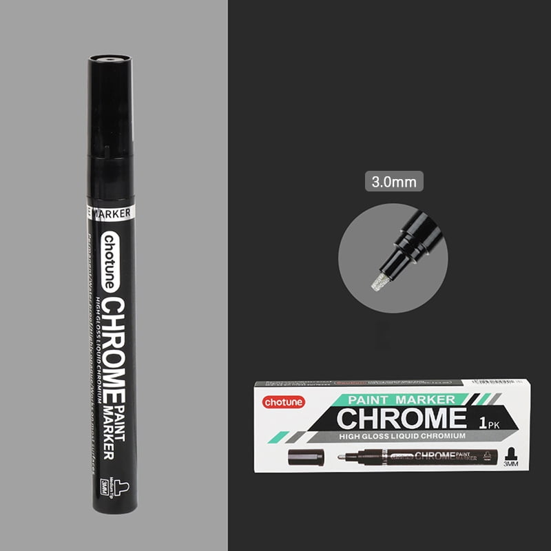 Chrome Mirror Reflective Marker Silver Marker Liquid Pen for Cards ...