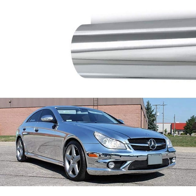 Chrome Mirror Vinyl Film Wrap Sticker Decal Stretchable Reflective Free ...