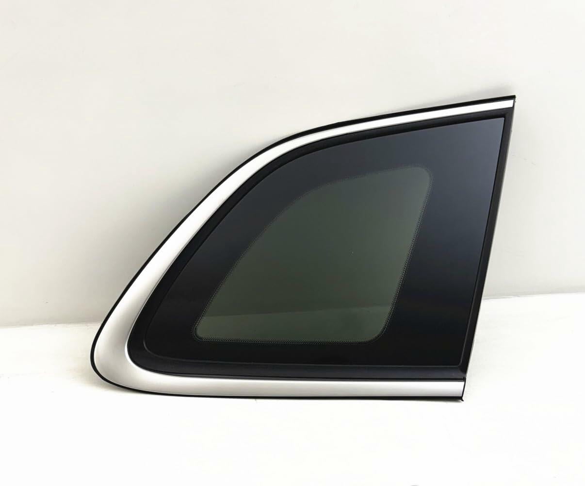 Chrome Molding Style Passenger Right Side Quarter Window Quarter Glass ...