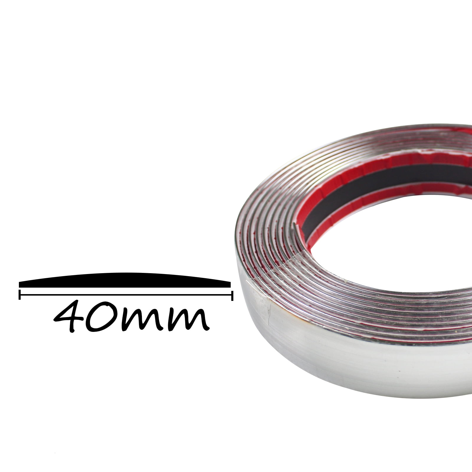 Chrome Molding Trim 1-9/16"(40mm) Wide Automotive Side Body Strip for ...