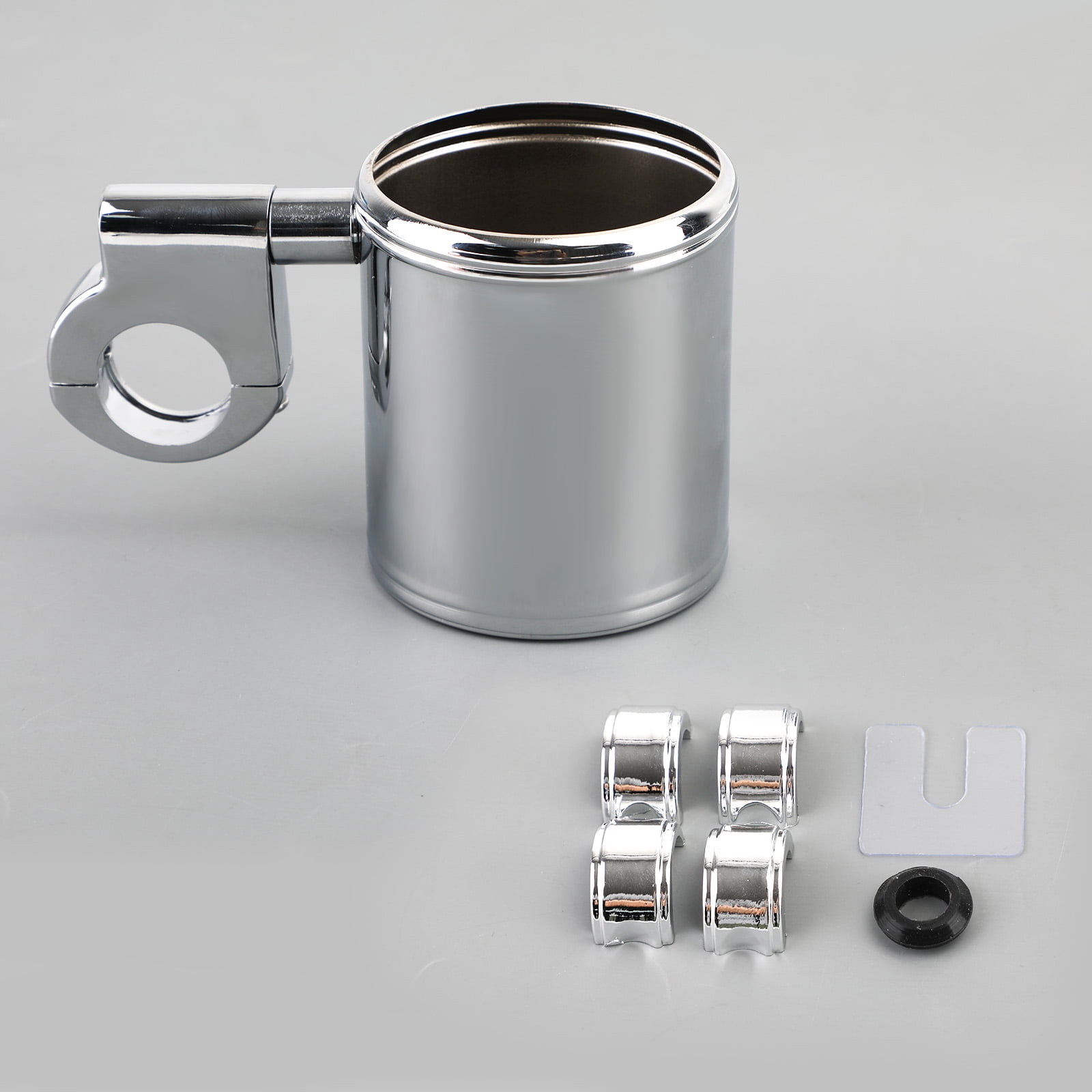 Chrome Motorcycle ATV Cup Holder for 7/8" 1" 1-1/4" Universal ...