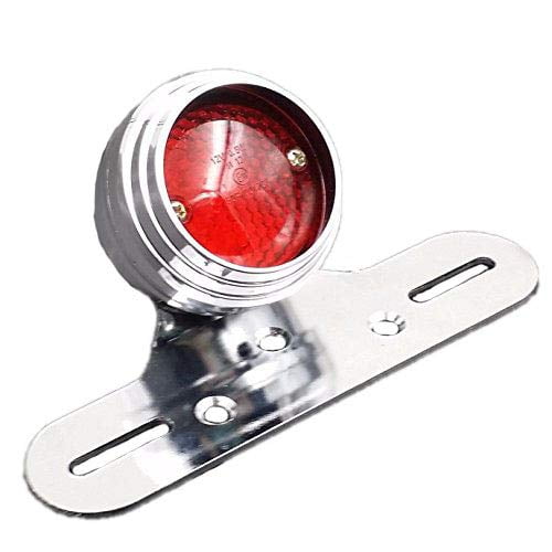 Chrome Motorcycle Vintage Retro LED Tail Brake Stop Running Light ...