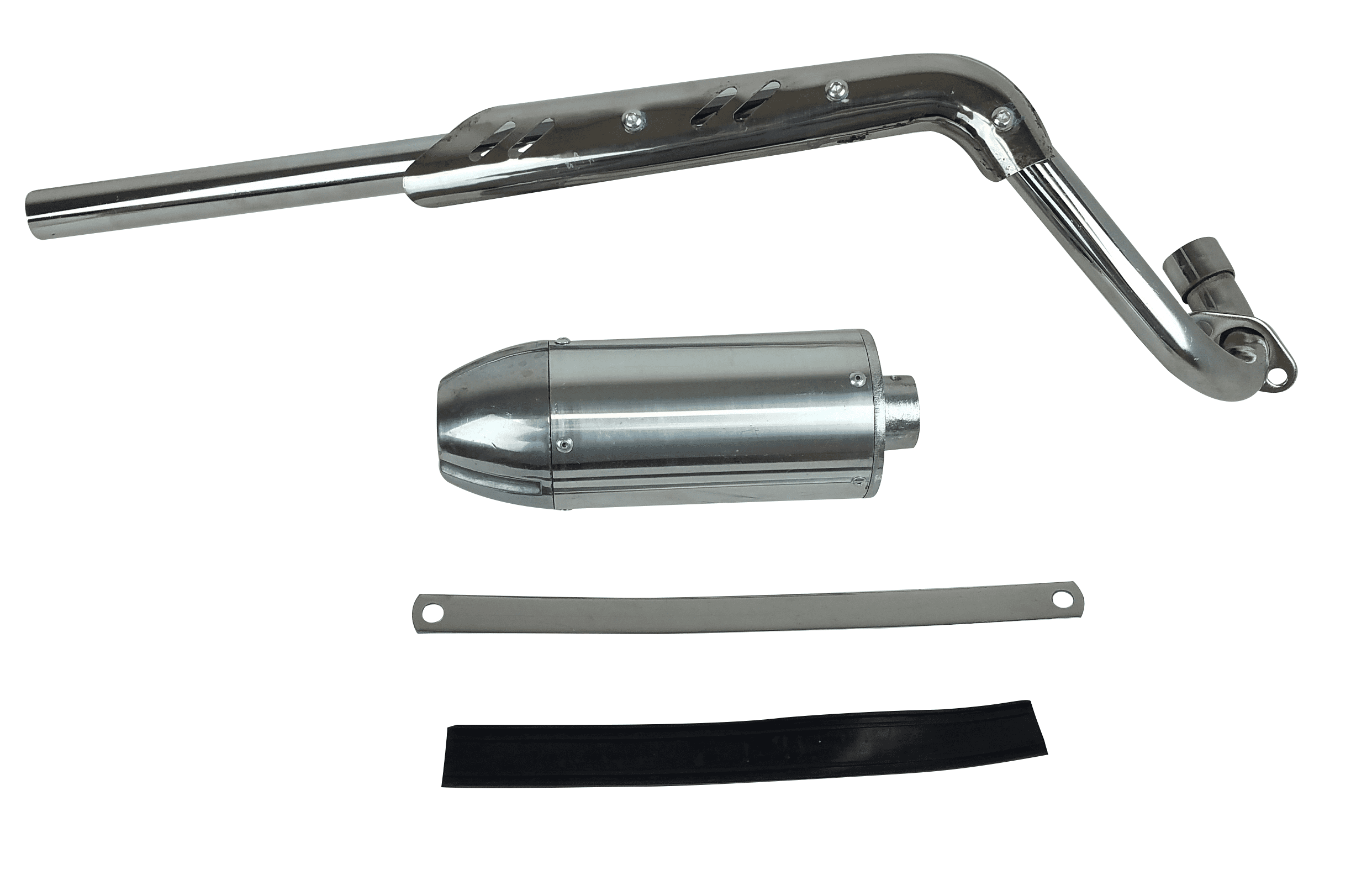 Chrome Muffler Exhaust Pipe Honda Apollo Dirt Bike 50 110 125cc Honda ...