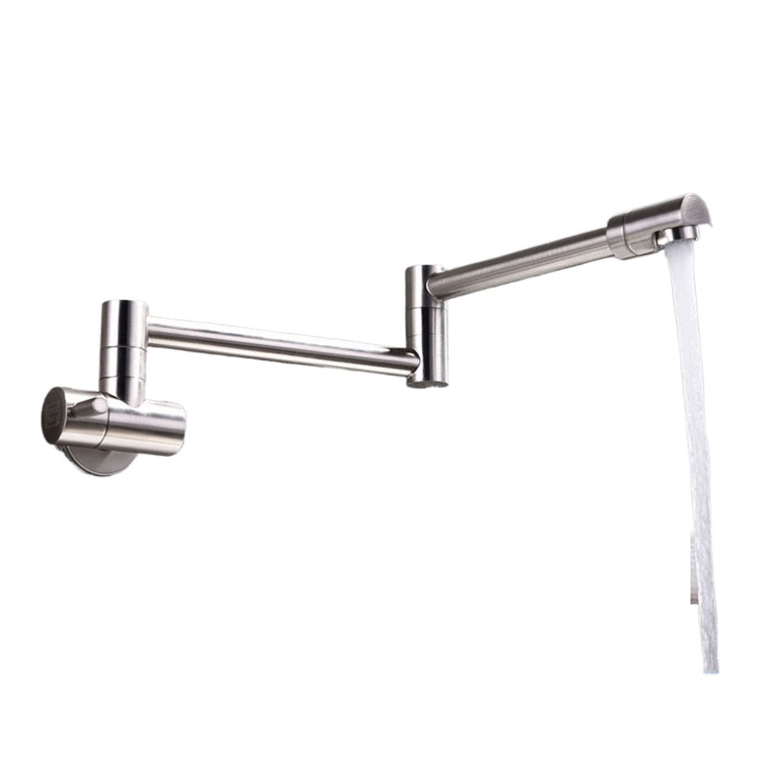 Chrome Nickel Black Brass Pot Filler Tap, Wall Mounted Kitchen Faucet ...