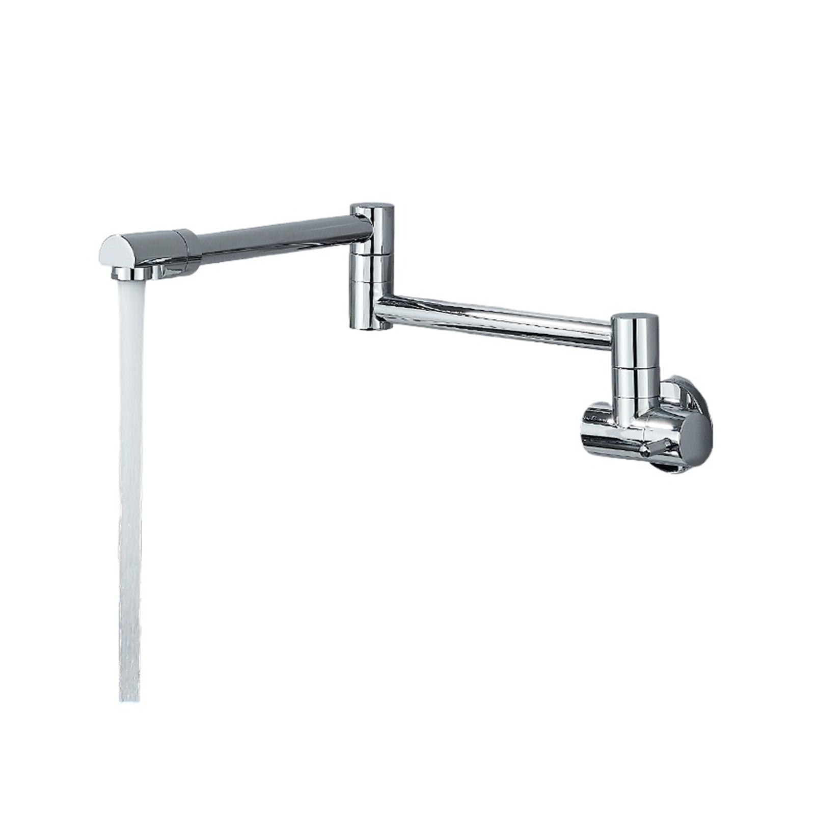 Chrome Nickel Black Brass Pot Filler Tap, Wall Mounted Kitchen Faucet ...