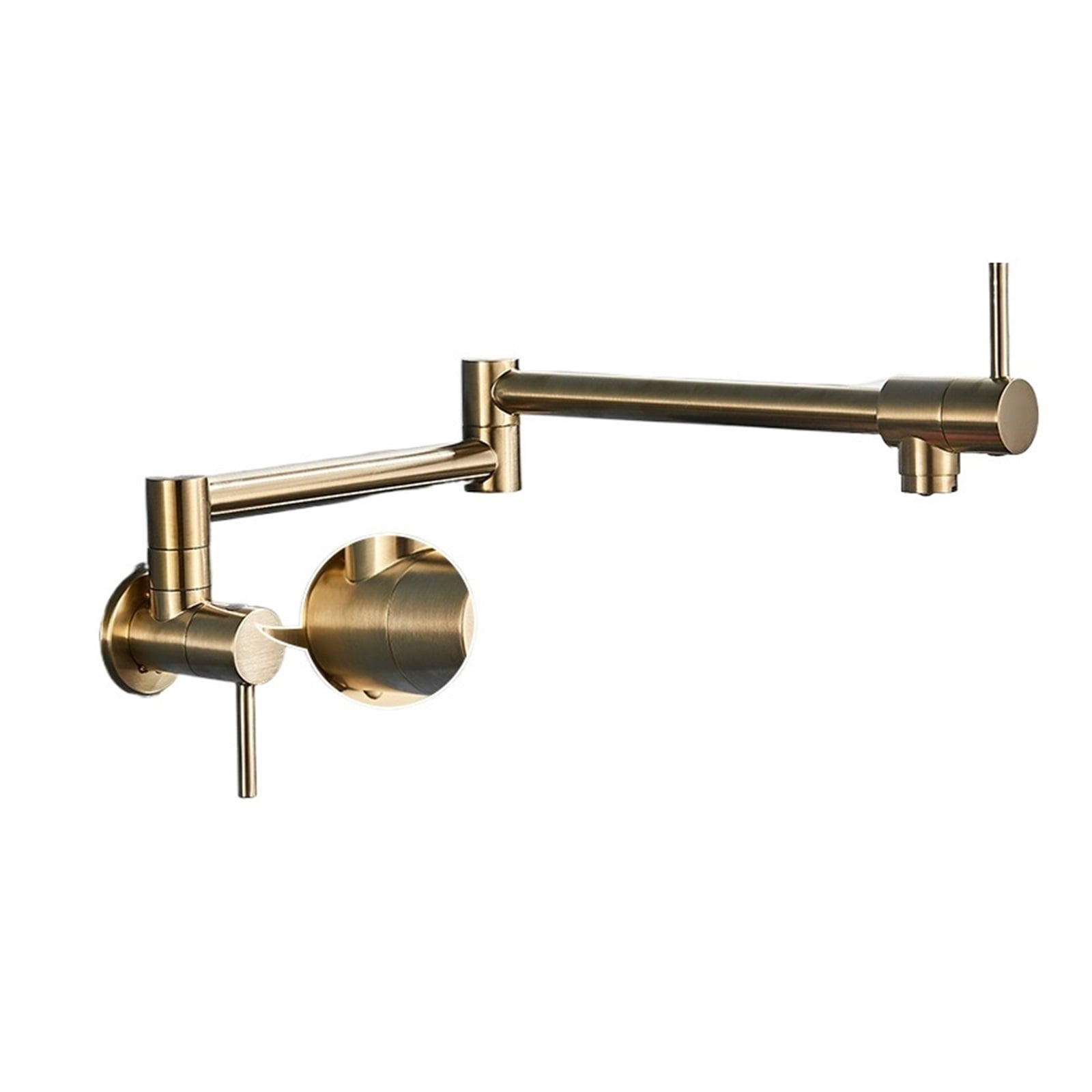 Chrome Nickel Black Brass Pot Filler Tap, Wall Mounted Kitchen Faucet ...