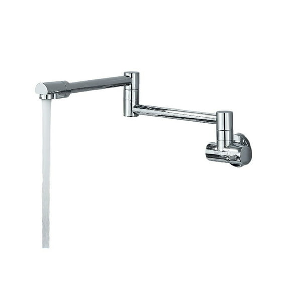Chrome Nickel Black Brass Pot Filler Tap, Wall Mounted Kitchen Faucet ...