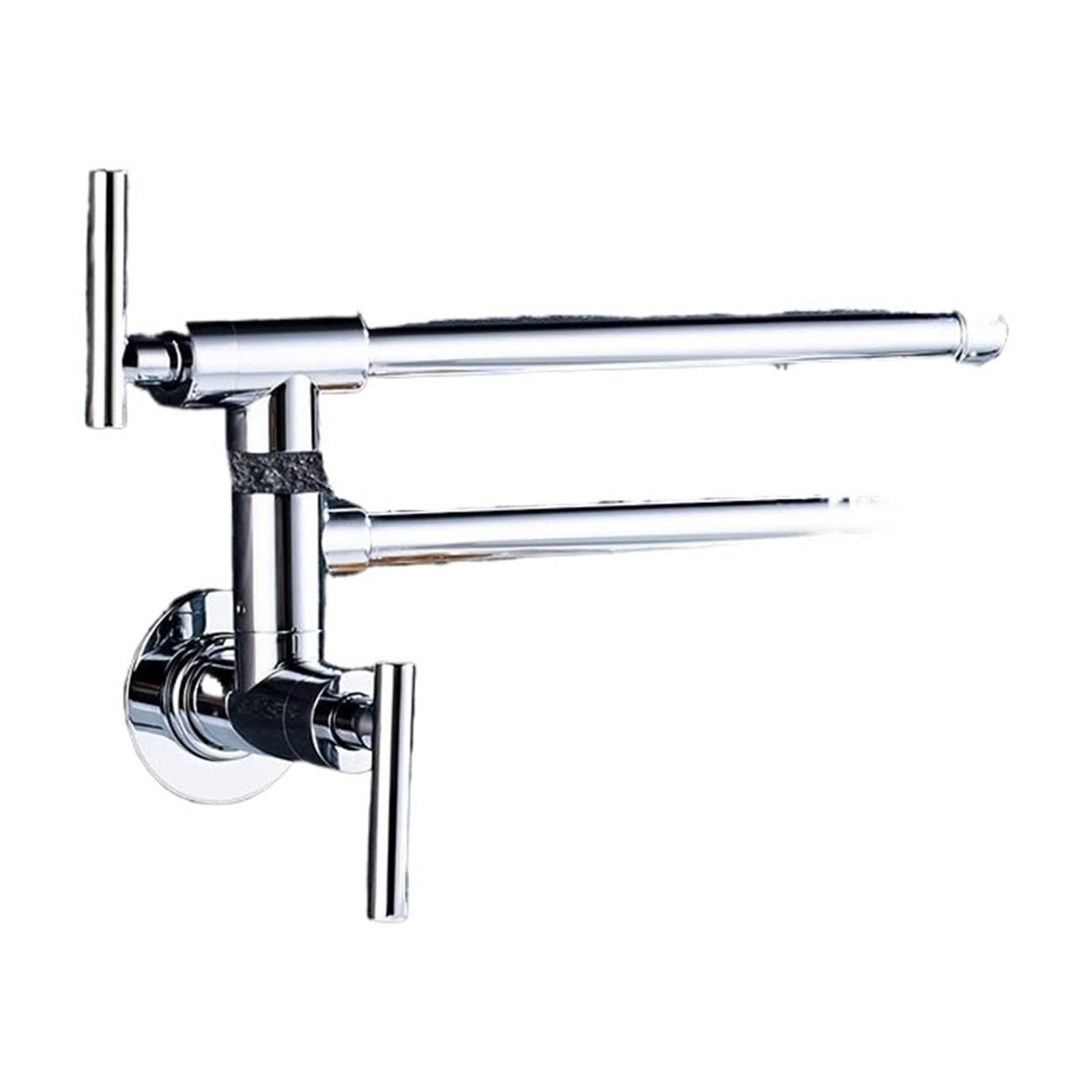 Chrome Nickel Black Brass Pot Filler Tap, Wall Mounted Kitchen Faucet ...