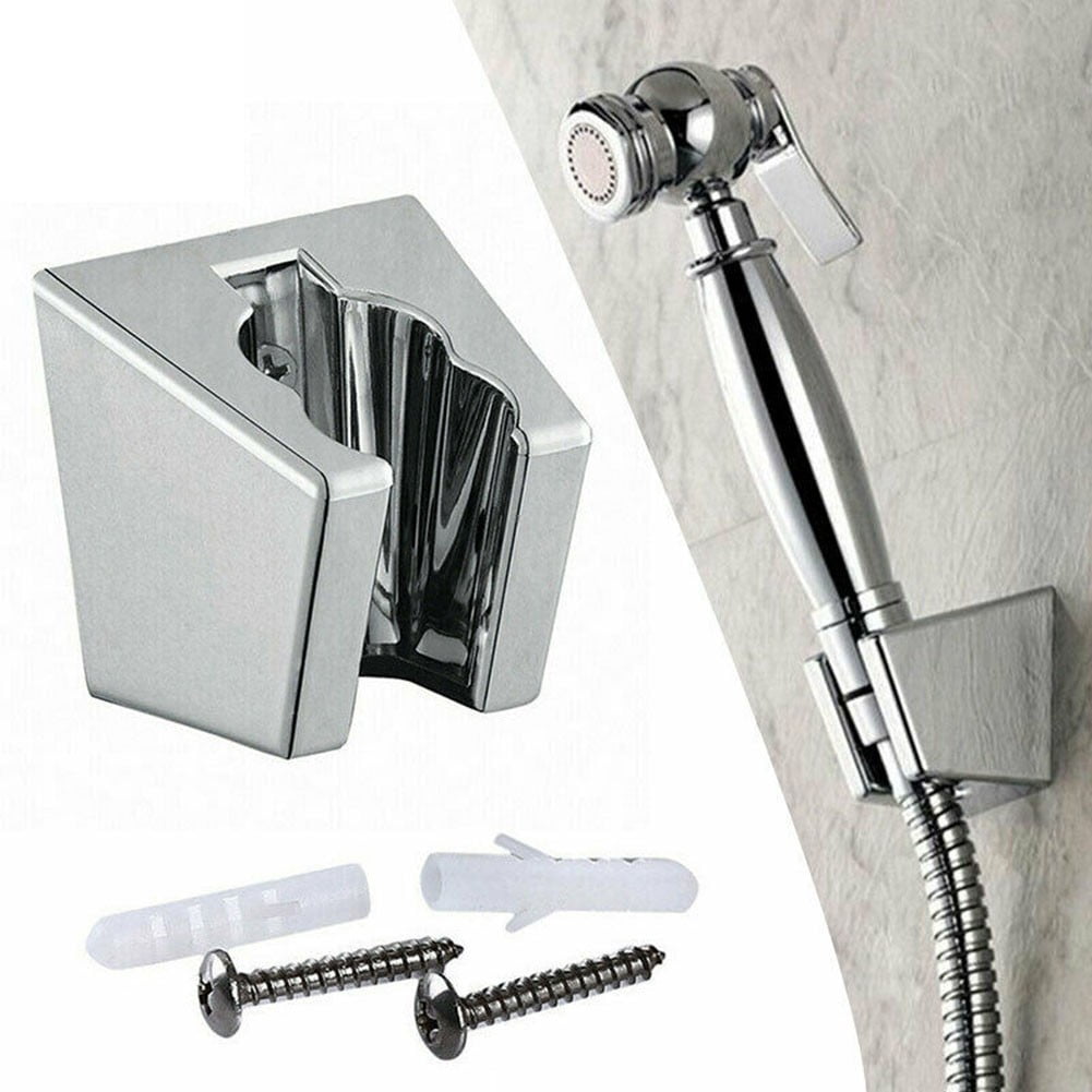 Chrome On Wall Mount Shower Bracket for Handheld Shower Head Height ...