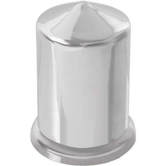 Chrome Plastic 1.5 Inch Push-On Lug Nut Cover - Top Hat Style - Walmart.com