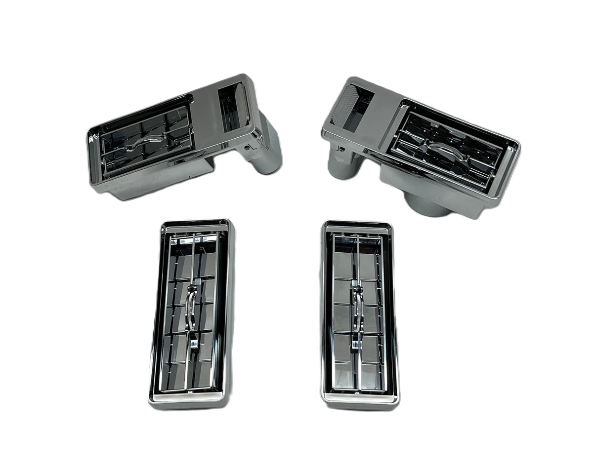 Chrome Plastic A/C Vent Kit. Fits Fits Kenworth 2001 & Older Trucks ...