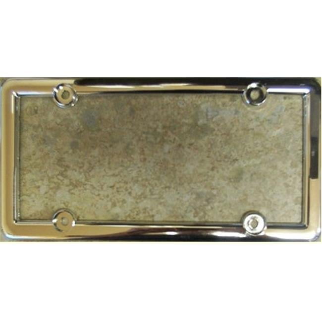 Chrome Plastic License Plate Frame- FCP4 - Walmart.com