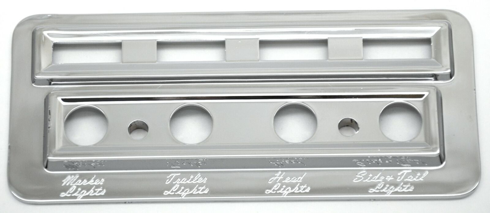 Chrome Plastic Light Switch Indicator Trim 2002-05 Fits Kenworth W900 ...