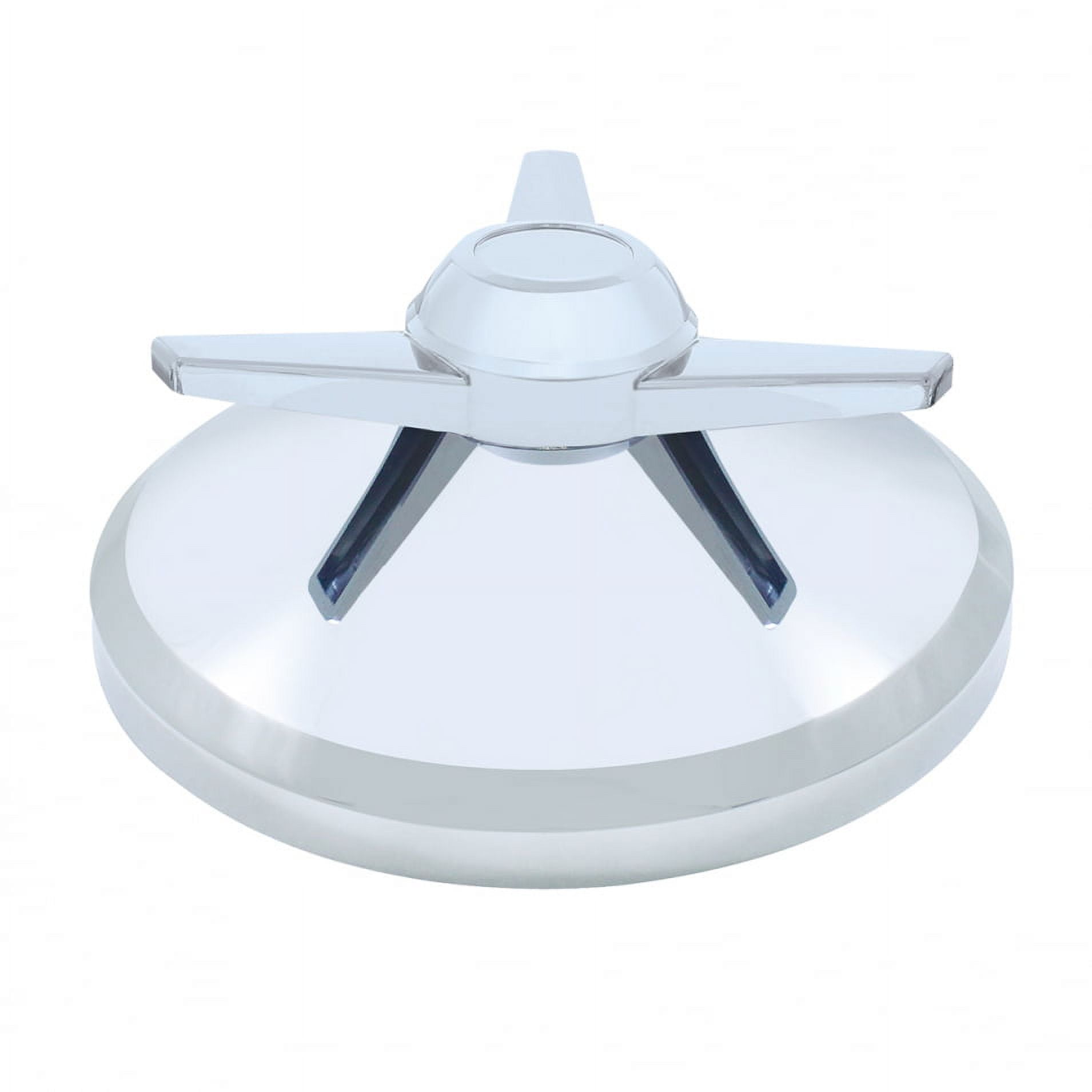 Chrome Plastic Rear Axle Cover Hub Cap W/ 3 Extra Large Bar Straight ...