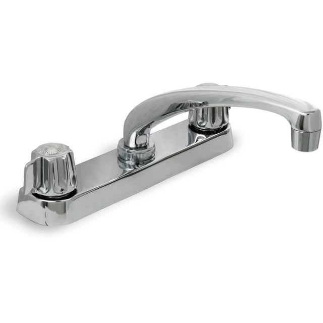 Chrome Plated 2 Handle Kitchen Faucet Gerber Style - Walmart.com