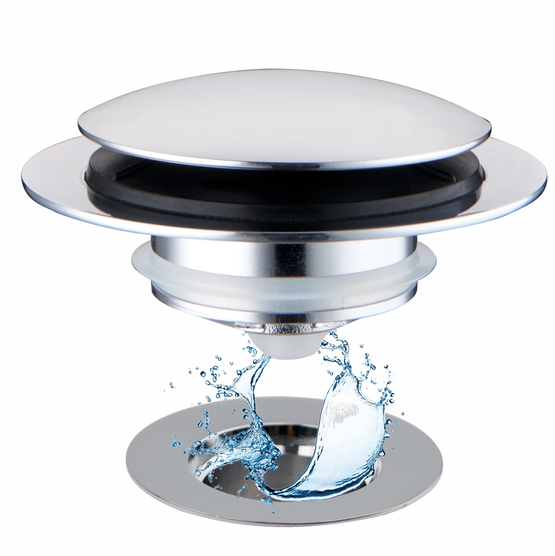 Chrome Plated Bathtub Stopper Bath, Universal Pop Up Tub Drain Stopper ...
