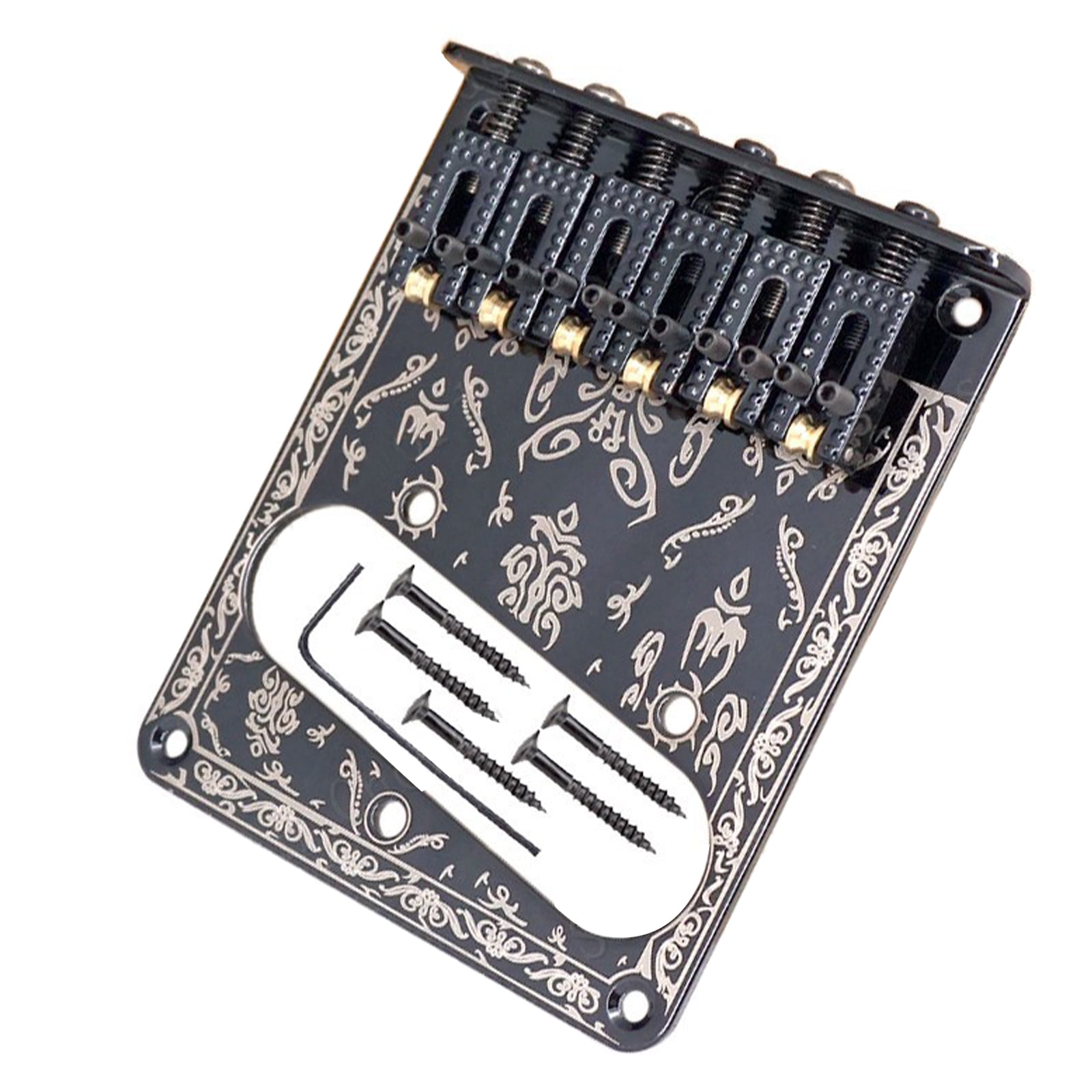 Chrome Plated Guitar Hardtail Saddle Bridge for Fender Telecaster Tele ...