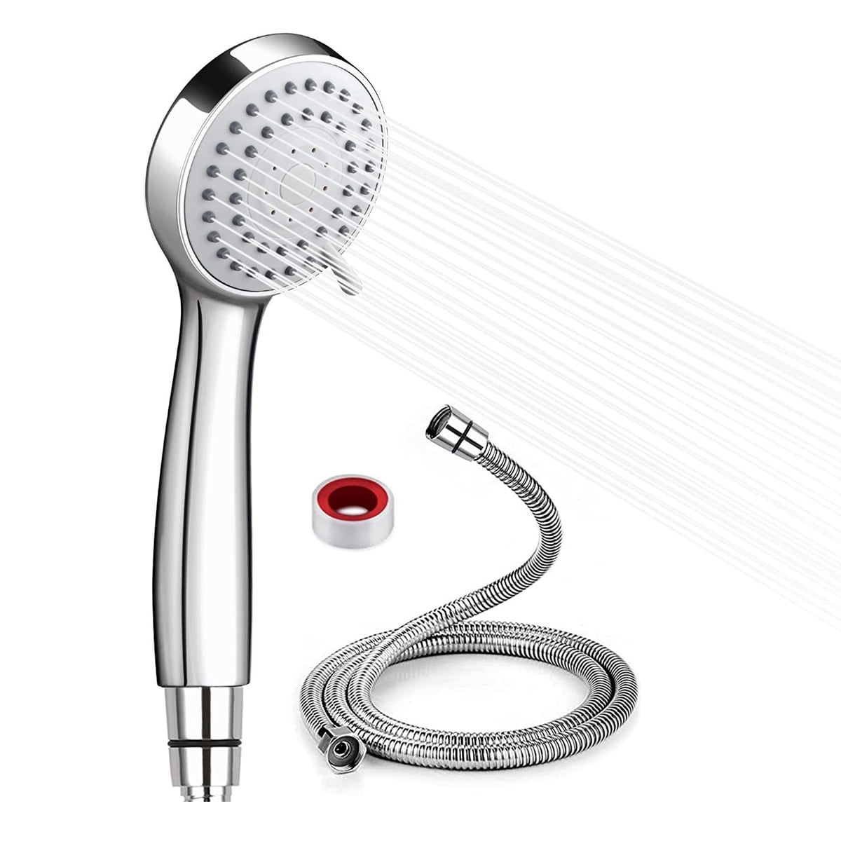 Chrome-Plated Shower Head for RVs, Campers & Homes, ABS Material with ...