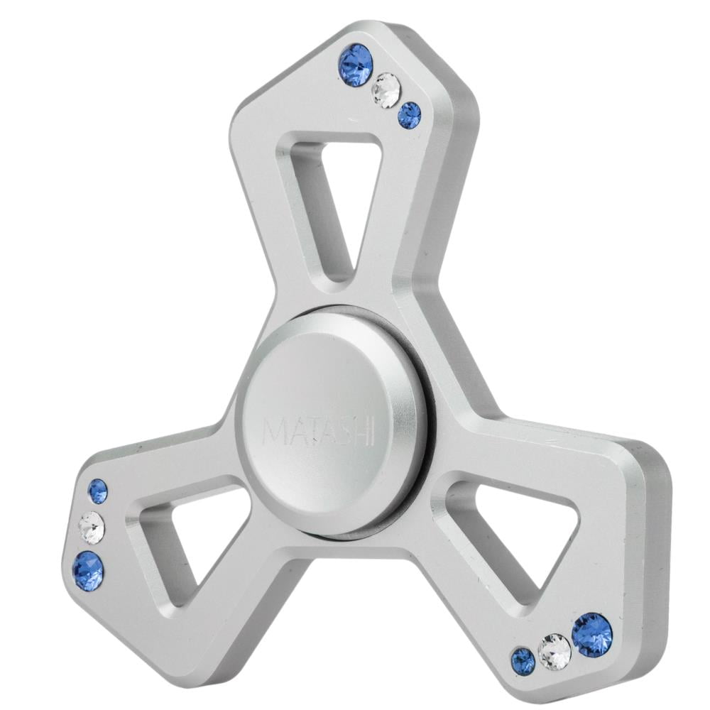 Chrome Plated Tri Fidget Spinner Toy, Hand Finger Spinner Stress and ...