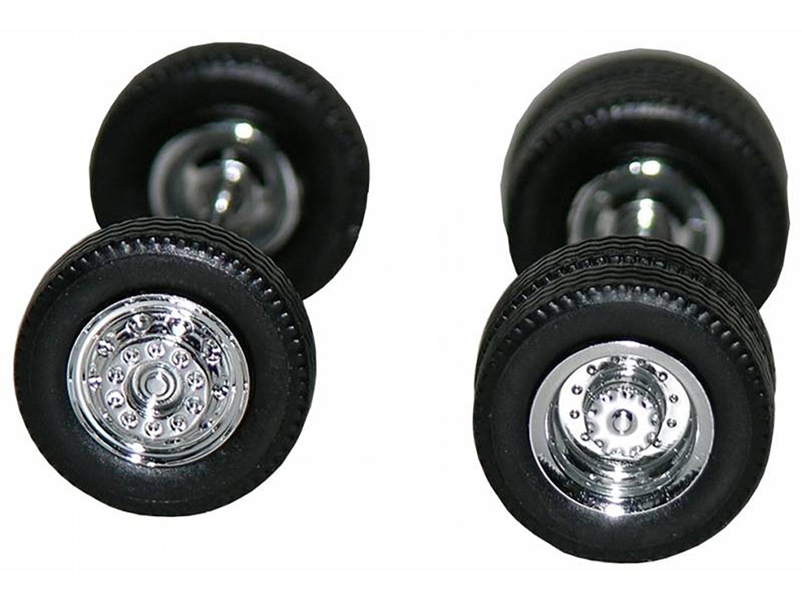 Chrome Plated Wheels with Planetary Hubs Set (4 Front and 4 Rear) 1/87 ...
