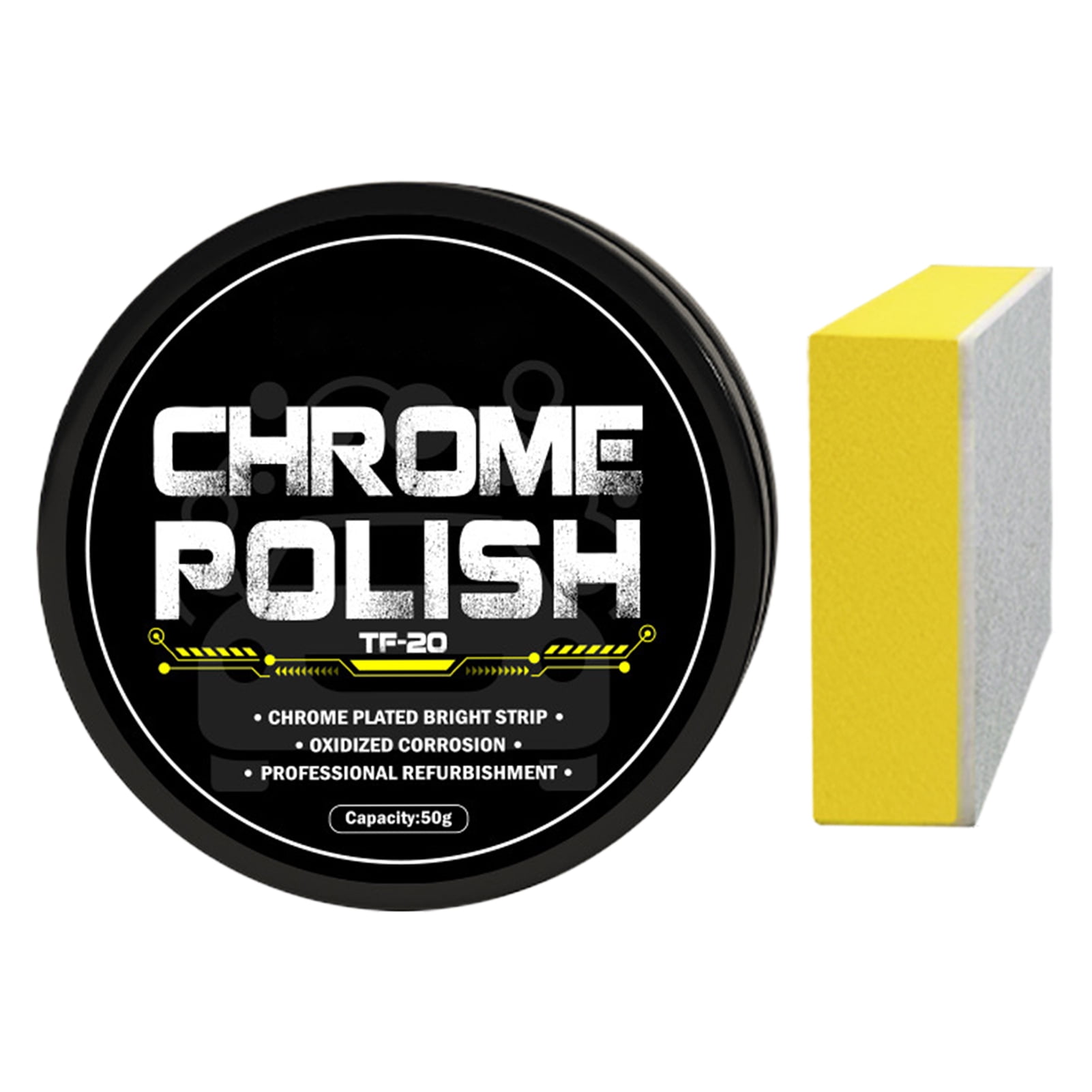 Chrome Polish Car Emblem Metal Cleaner Polishing Compound Car Chrome ...