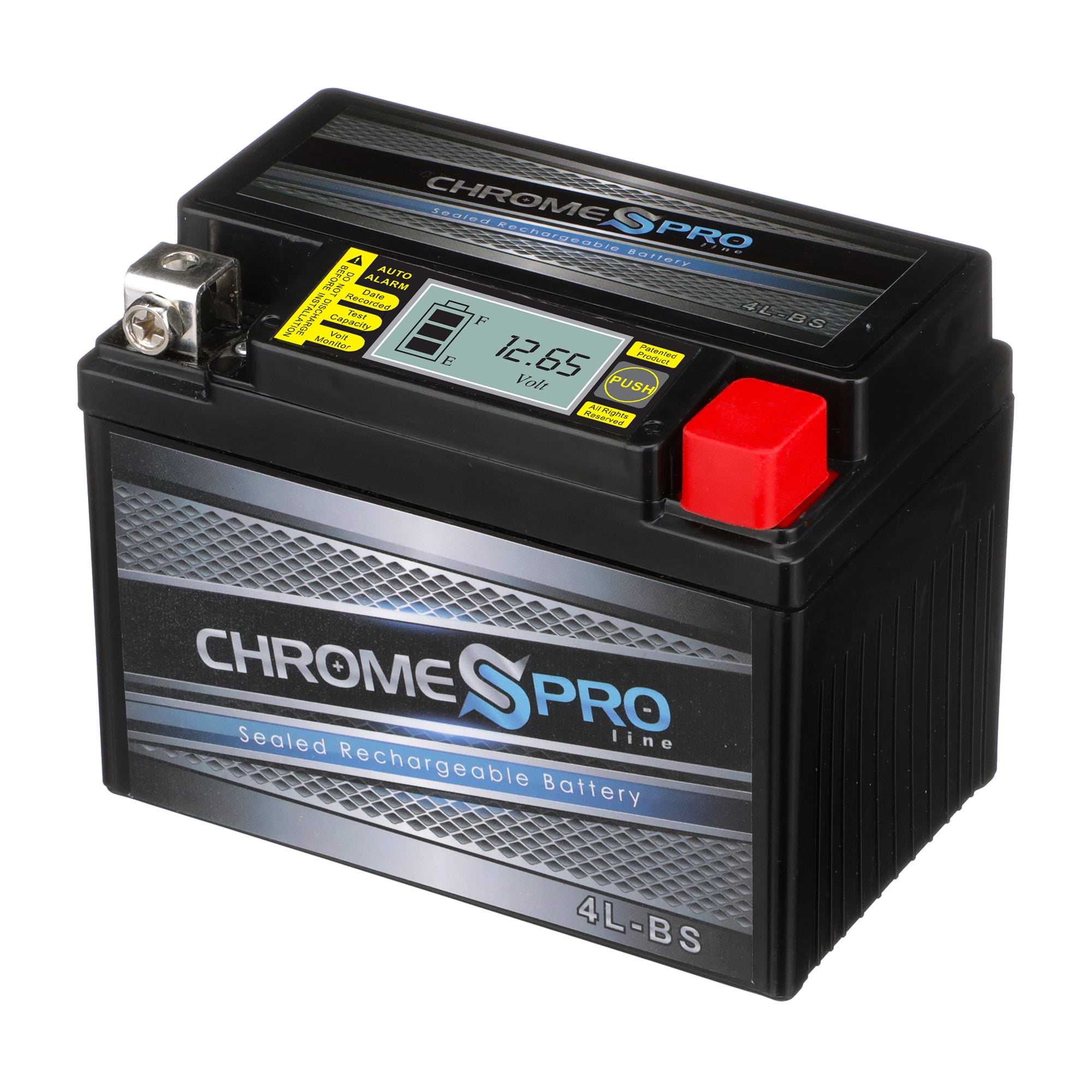 Chrome Pro Battery YTX4L-BS (4L-BS 12 Volt,3 Ah, 50 CCA) Sealed AGM ...