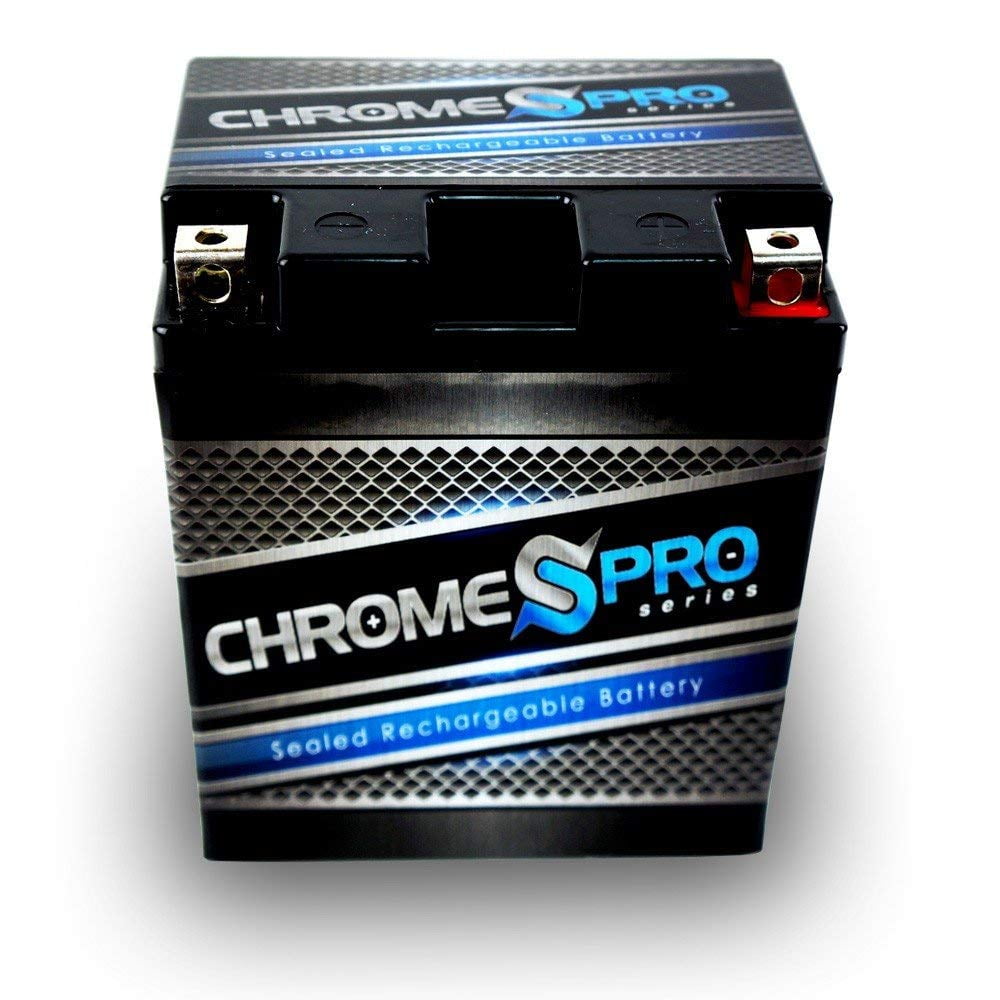 Chrome Pro Battery Yb14l-a2 (14l-a2 12 Volts,14 Ah, 190 Cca) Riding ...