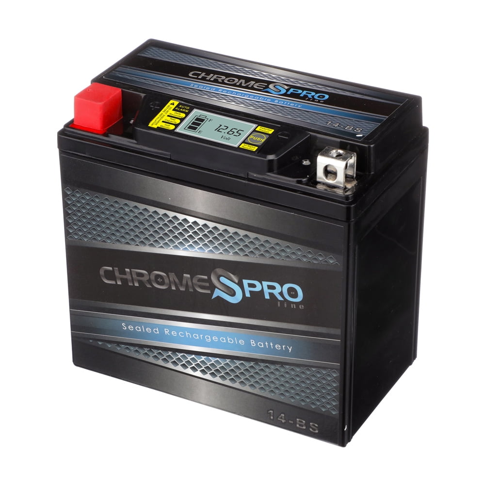 Chrome Pro Battery Ytx14-Bs Igel Atv Battery For Honda Trx420 Fourtrax ...