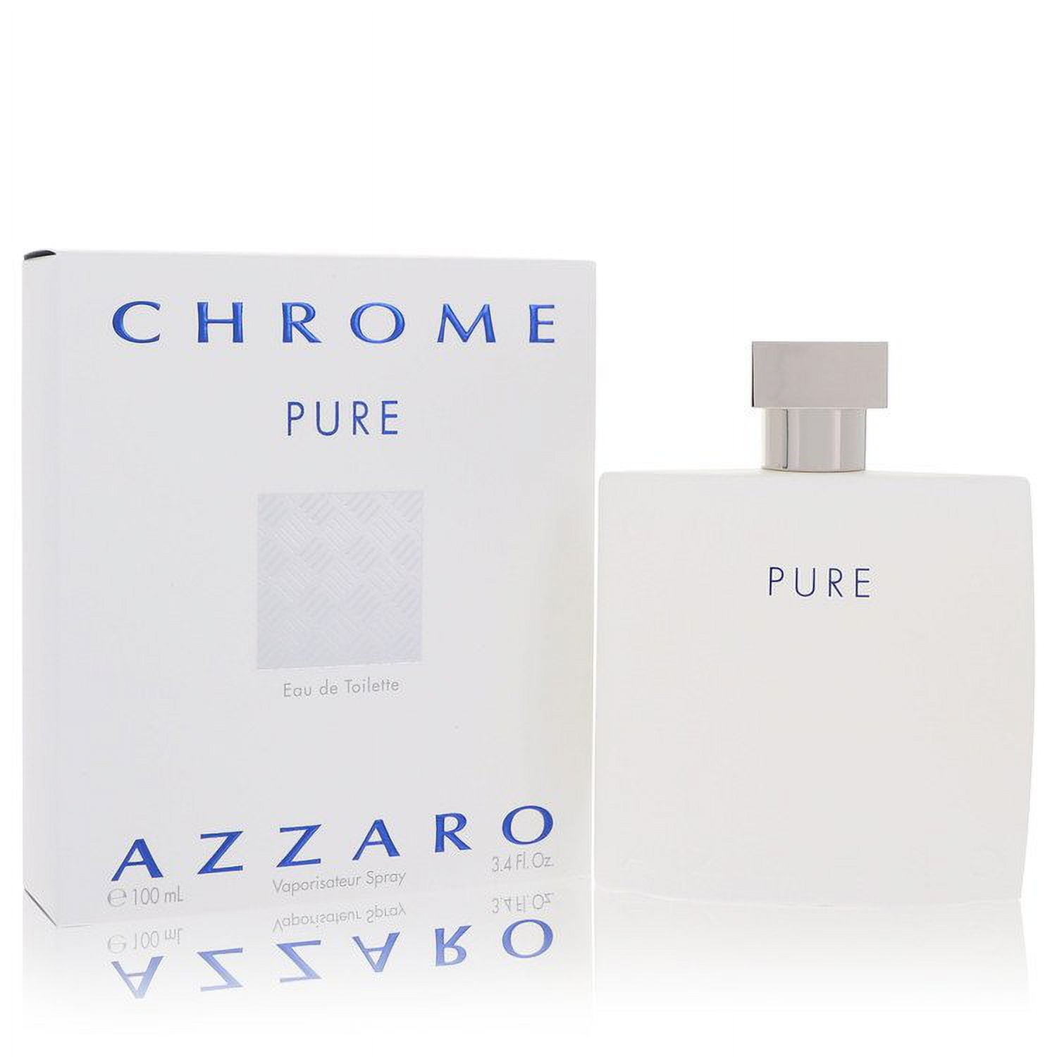 Azzaro Chrome Pure Men's Eau De Toilette Cologne Perfume Spray 3.4 oz ...