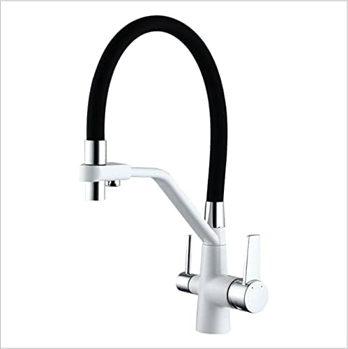 Chrome Purification Kitchen Sink Faucet Deck Mount 3 Way 360 Swivel ...