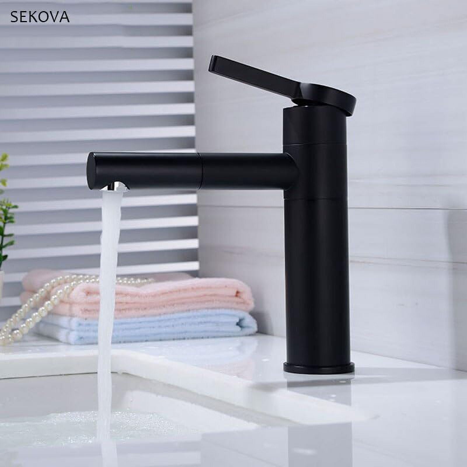 Chrome Quality Brass Washbasin Faucet Double Position Rotatable Tall ...