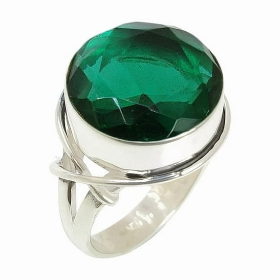 Chrome Quartz Gemstone Ring for Women | Sterling Silver Handmade Ring | Crystal Statement Ring ...