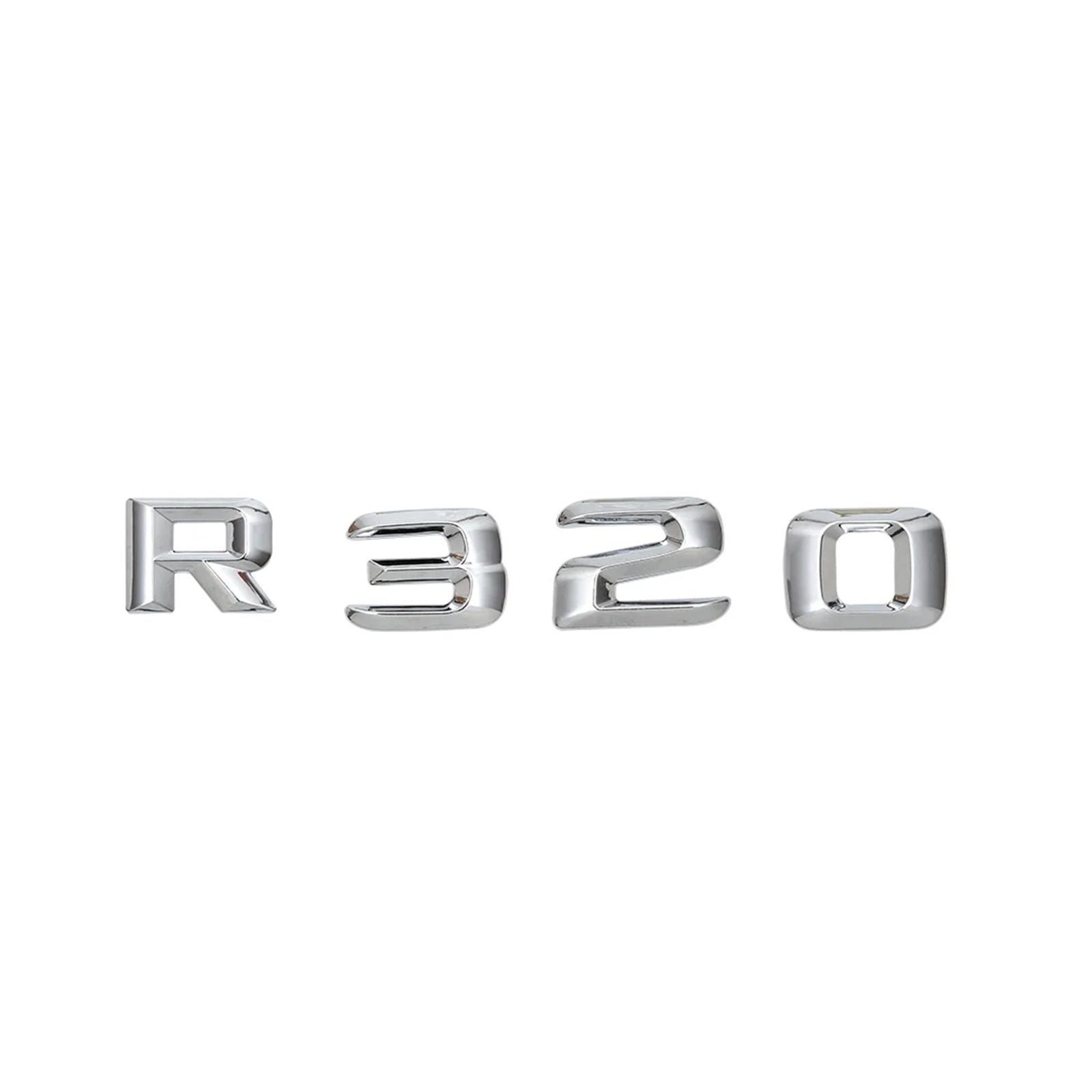 Chrome " R 320 " Car Trunk Rear Letters Words Badge Emblem Letter Decal ...