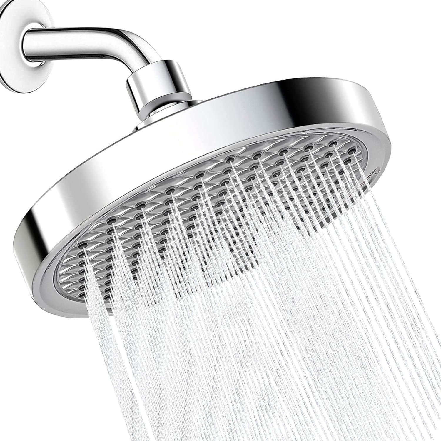 Chrome Rain Shower Head, High Pressure Rainfall Shower Head, Bathroom ...