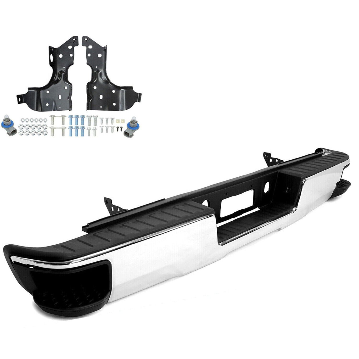 Chrome Rear Bumper Assembly For 2014-2018 Silverado 1500 2014-2018 ...